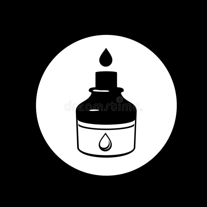 Ink Icon Black and White stock vector. Illustration of black - 90349619