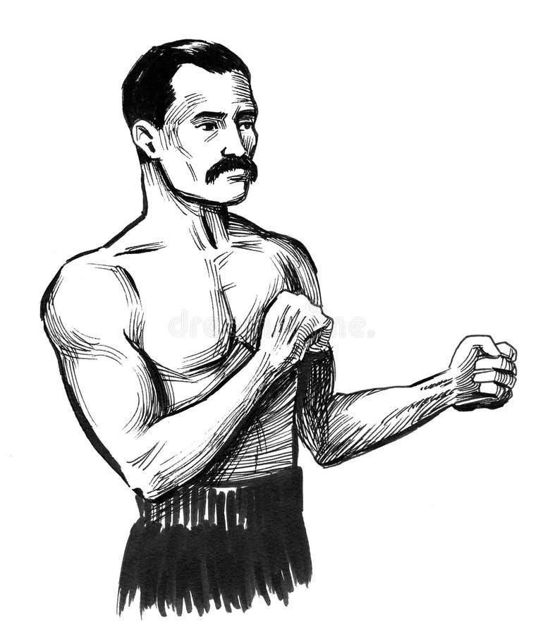 Retro boxer stock illustration. Illustration of strong - 100550883