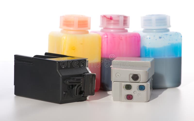 Ink-jet cartridge stock photo. Image of equipment, isolated - 6728054