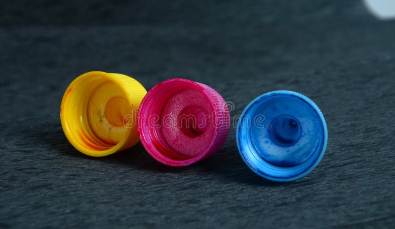 Ink jet color bottles stock image. Image of loading, container - 47242365