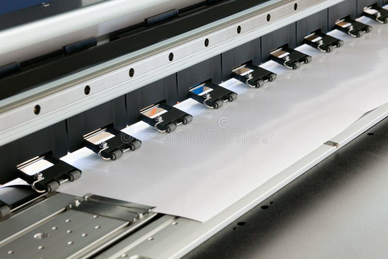 Ink jet printer Detail stock image. Image of paper, format - 32575899