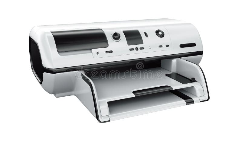 Ink-jet printer isolated stock illustration. Illustration of isolated ...