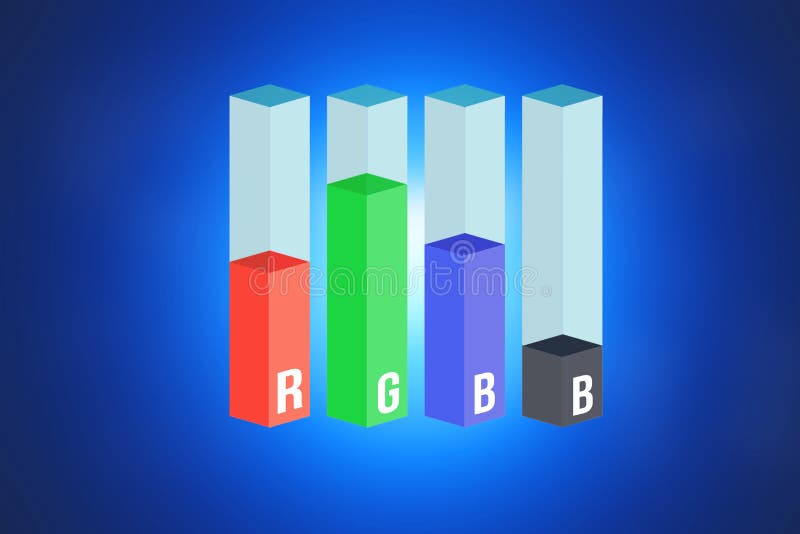 Ink Level Concept - Computer and Technology Concept Stock Illustration ...