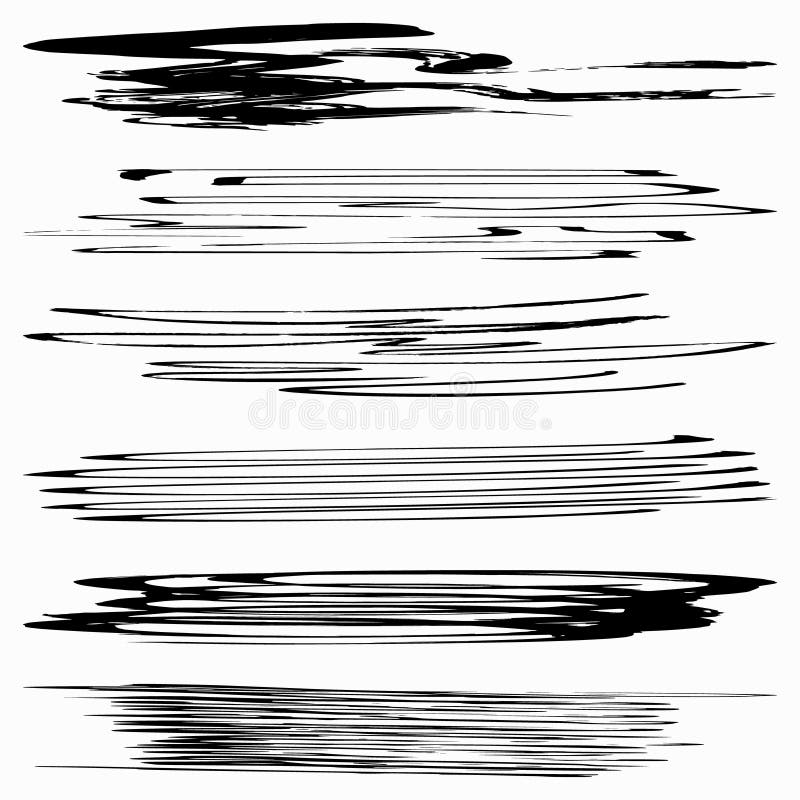 Ink Line Collection for Your Design Illustration Stock Illustration ...