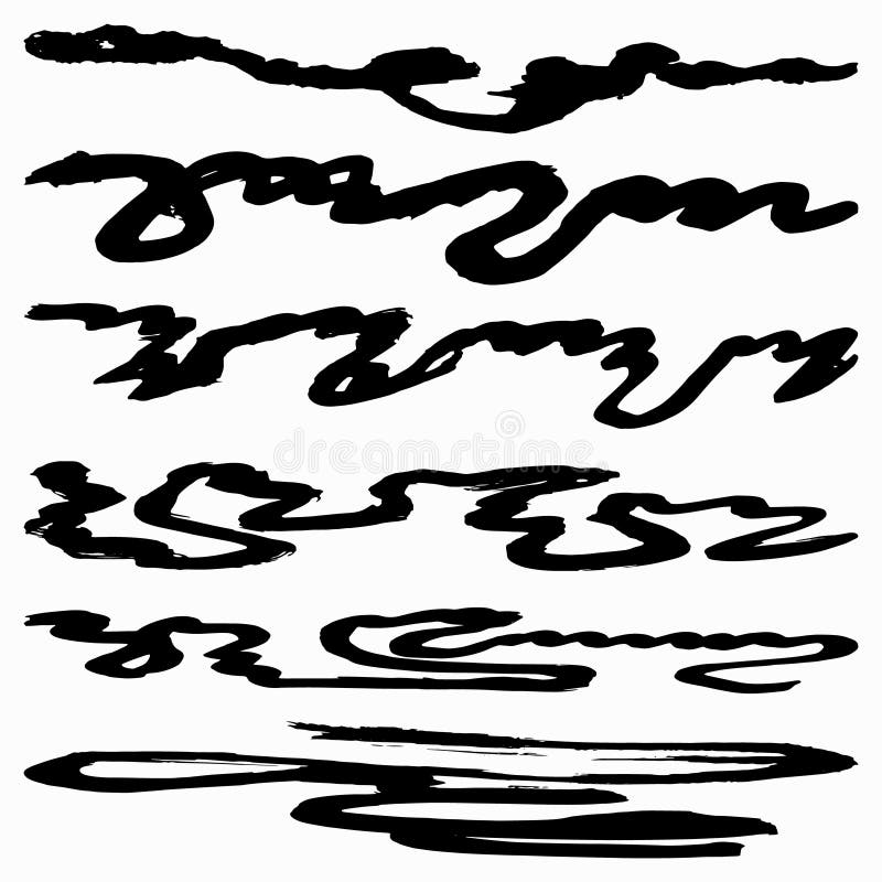 Ink Line Collection for Your Design Vector Illustration Stock Vector ...