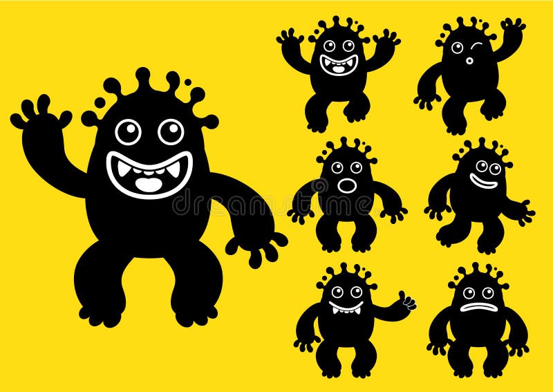 Ink / Liquid Monster Character Stock Vector - Illustration of jumping ...