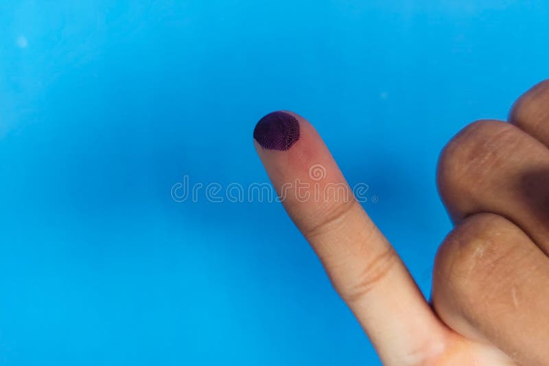 Election Ink Marks on the Little Finger Stock Image - Image of little ...