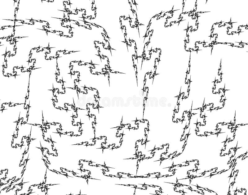 Ink Maze Pattern Abstract stock illustration. Illustration of fractal ...