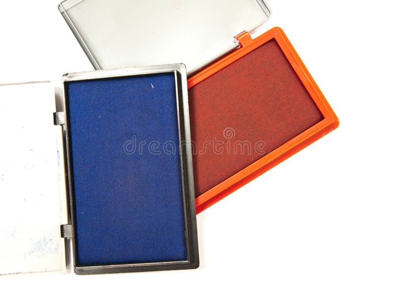 Ink pad stock photo. Image of equipment, white, metal - 18904780