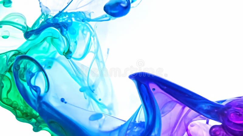 Ink or Paint Drop Dissolving in Water Like a Cloud. Abstract Paint ...