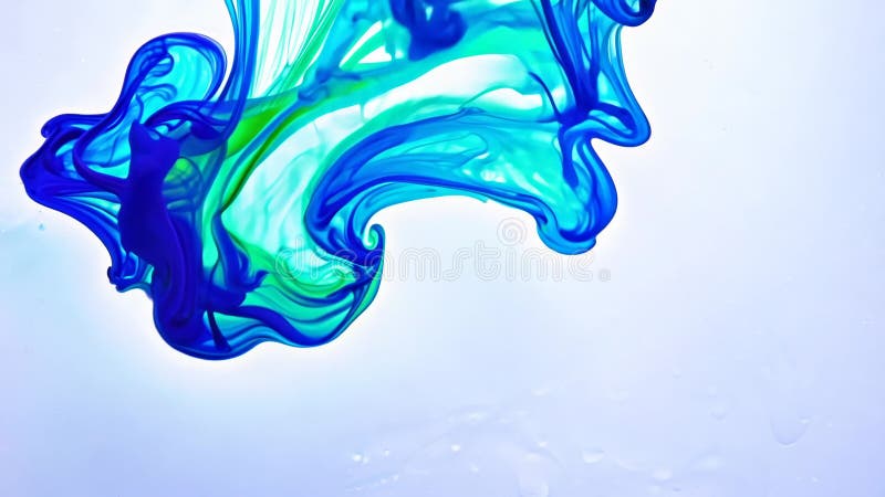 Ink or Paint Drop Dissolving in Water Like a Cloud. Abstract Paint ...