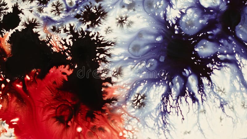 Ink Paint Drop Spread on a Surface Background Stock Video - Video of ...