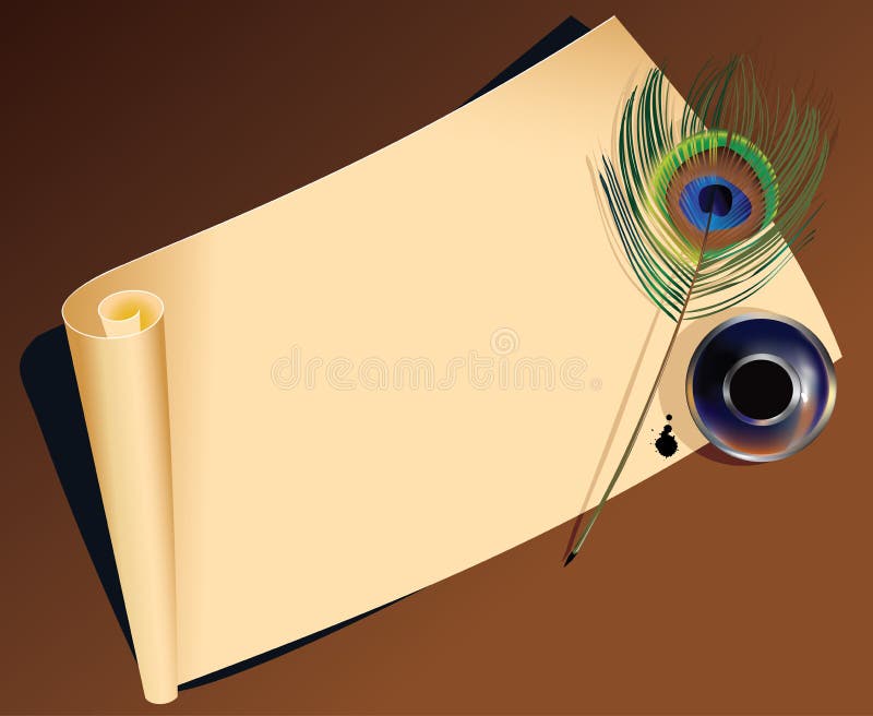 Ink and paper stock vector. Illustration of material - 47541209