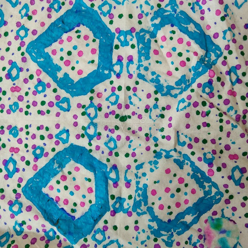 The Ink Pattern on the Tissue Forms a Nice Abstract Image for a ...