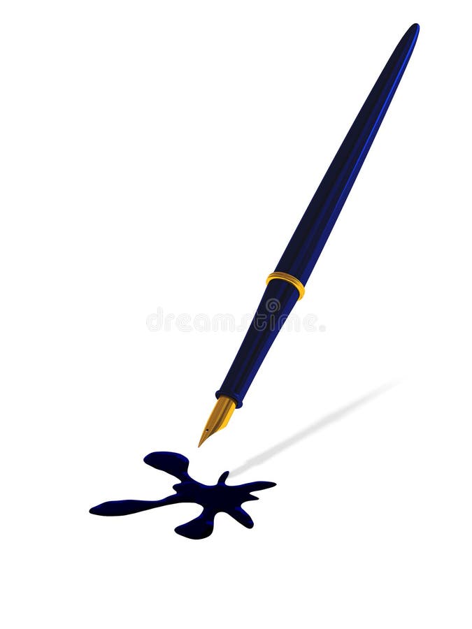 Ink pen stock illustration. Illustration of traditional - 11573367