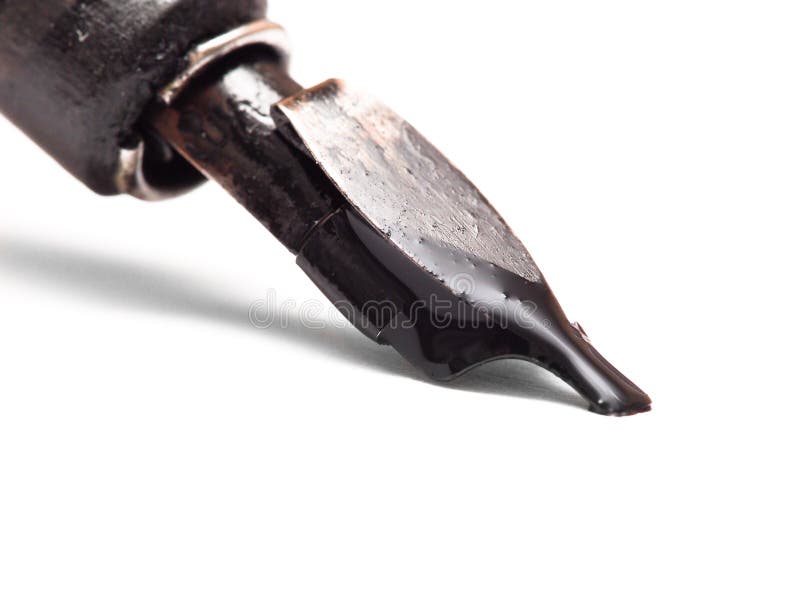 Ink Pen stock image. Image of macro, drawing, paper, literature - 36579975