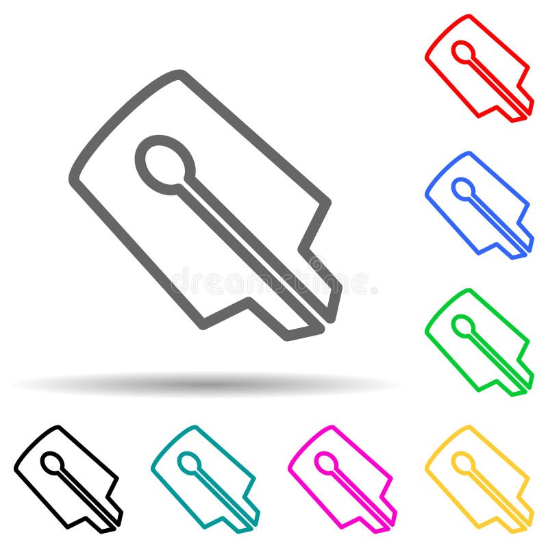 Ink Pen Pen Multi Color Style Icon Simple Thin Line Outline Vector Of Web Icons For Ui And Ux