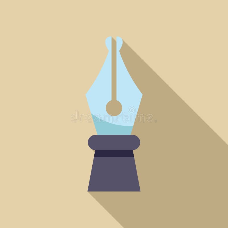 Ink Pen Nib Illustrating the Concept of Writing Stock Vector ...