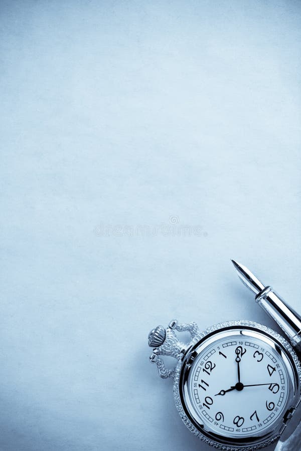 Ink Pen on Parchment Background Stock Image - Image of accessory, black ...