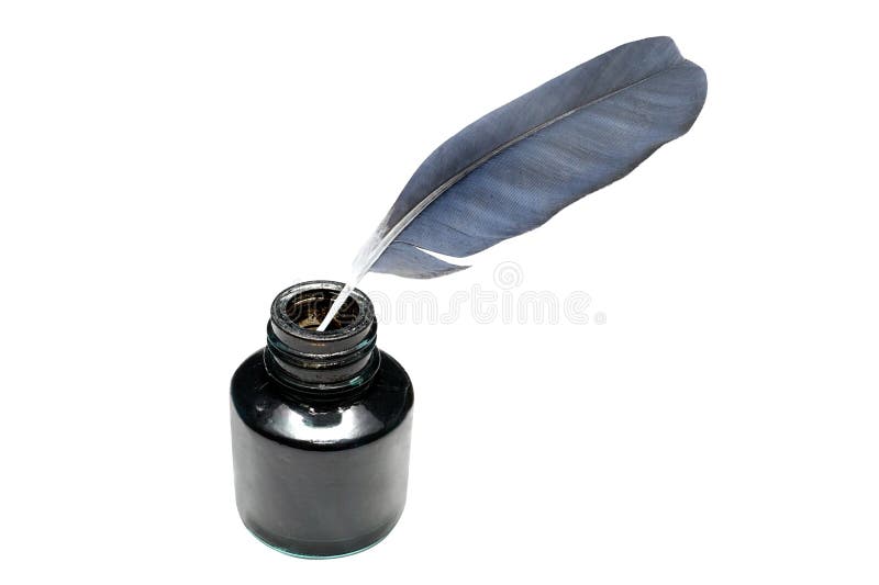 Pen and Inkwell stock image. Image of inkbottle, bottle - 34693