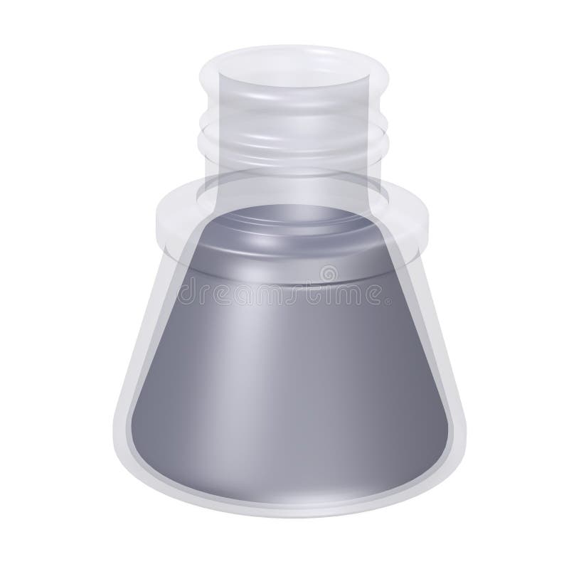 Ink pot stock illustration. Illustration of render, vial - 24352404