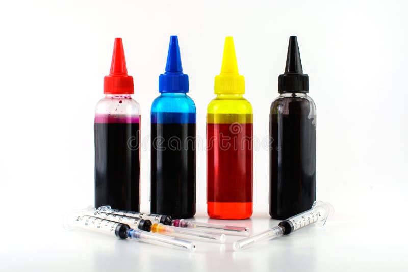 Ink for printer stock image. Image of needle, macro, disposable - 40984715