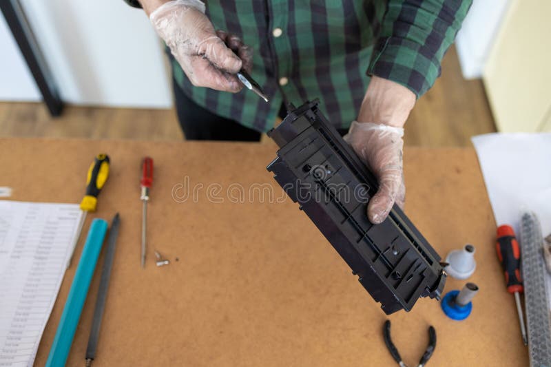Printer Service Concept. Disassembly of the Printer Cartridge for Its ...