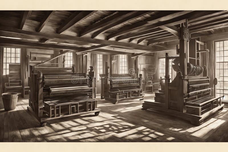 Ink Rollers a Close Up of a Printing Press.AI Generated Stock ...