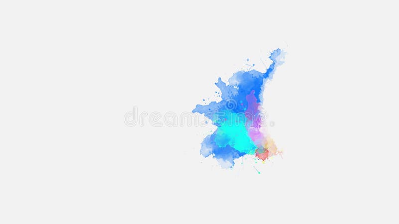 Ink Spills Onto Solid Backgroun in Slowmotion Effect Animation Stock ...