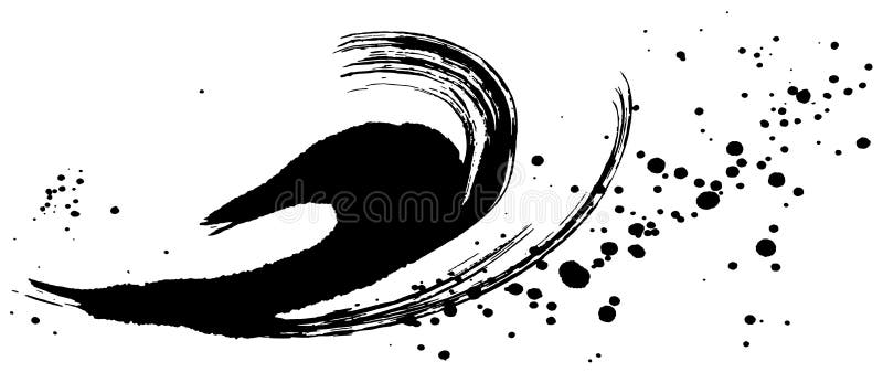 Ink Splashink Splash. Brush Stroke Illustration. Stock Vector ...