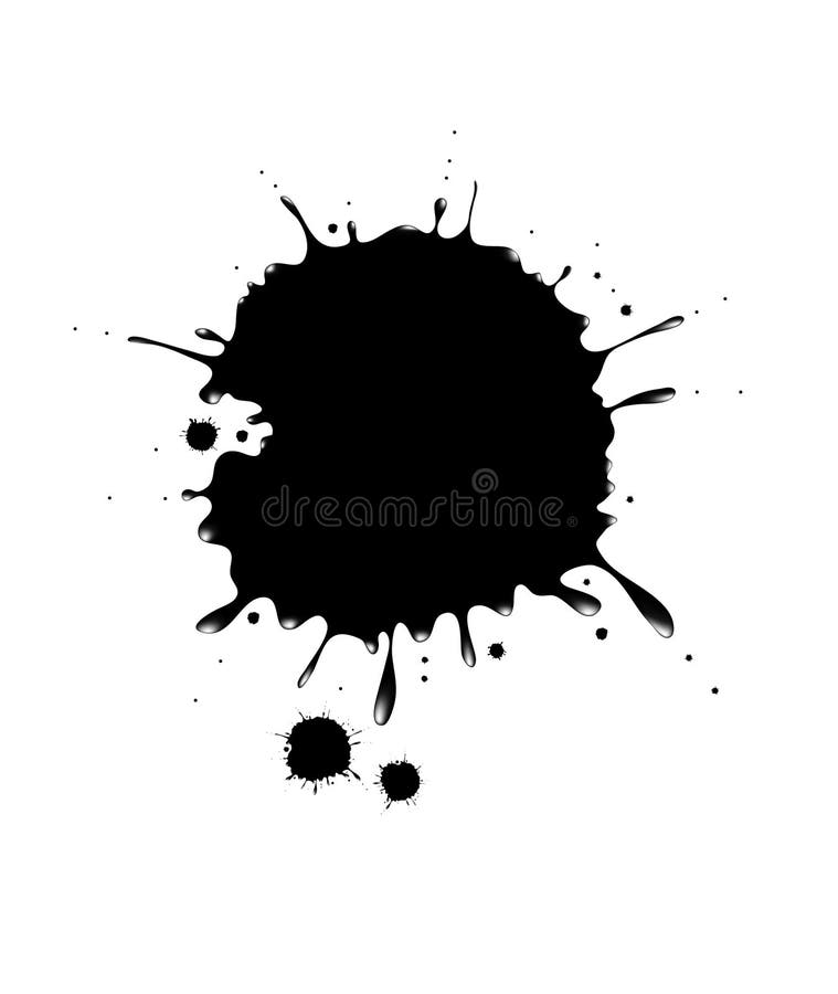 Ink splat stock illustration. Illustration of paint, messy - 641511