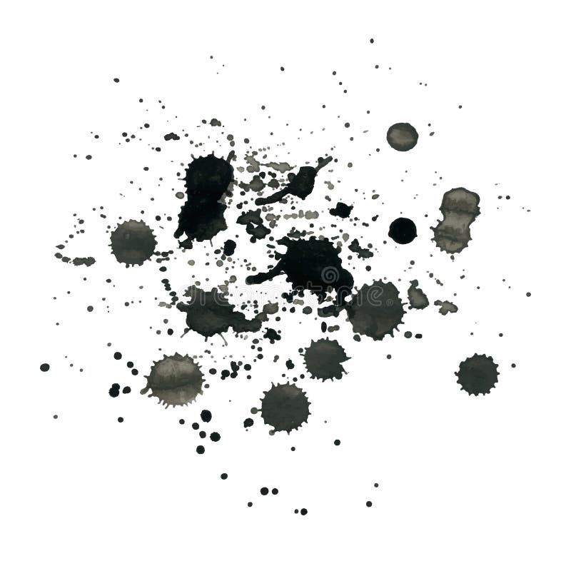 Ink splash. stock vector. Illustration of black, color - 39402802