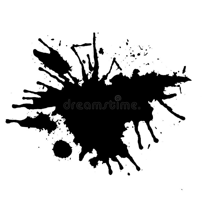 Ink Splash. Grunge Splatters. Abstract Background Stock Illustration ...