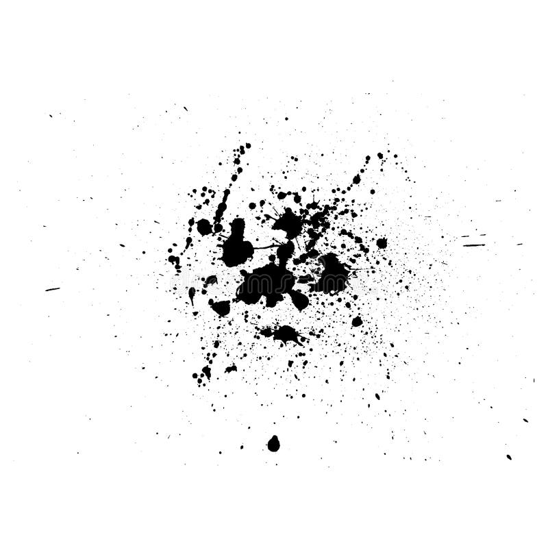 Ink Splash. Ink Brush Strokes. Vector Drops-splash. Splatter Background ...