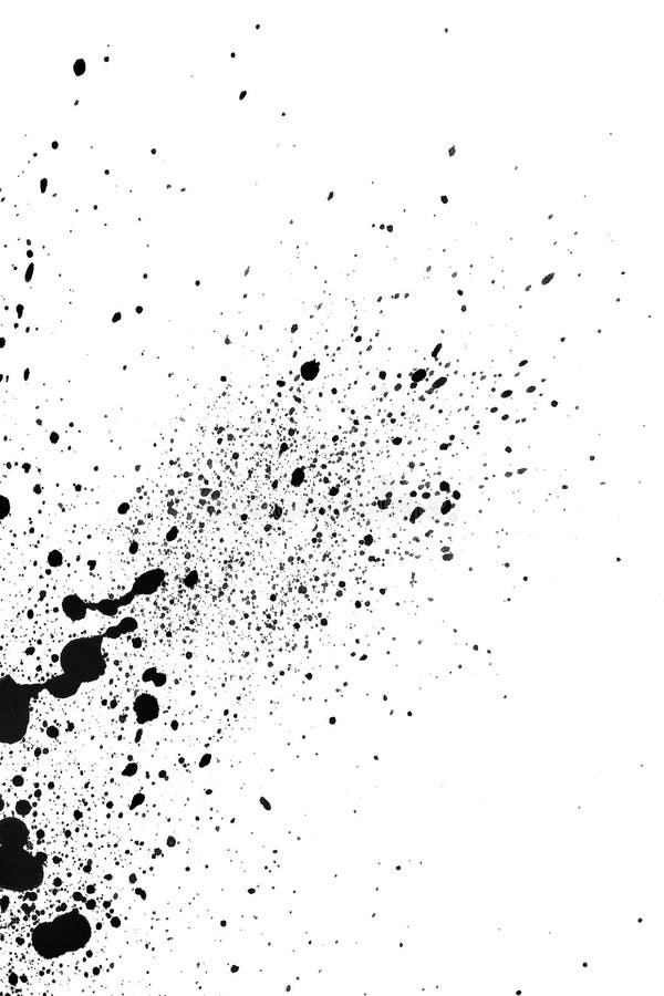 Ink Splash Pattern, Black Watercolor Splatter Background Stock Photo ...