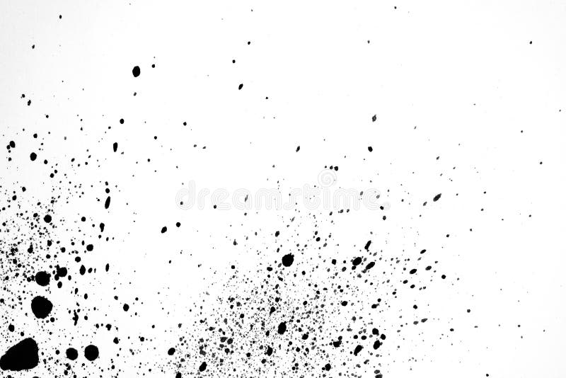 Ink Splash Pattern, Black Watercolor Splatter Background Stock Photo ...