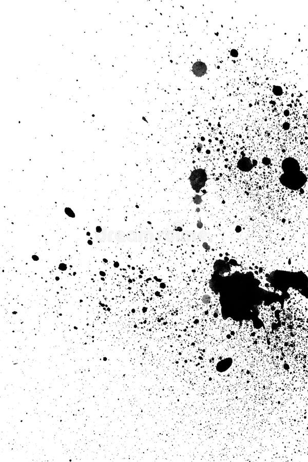 Ink Splash Pattern, Black Watercolor Splatter Background Stock Photo ...