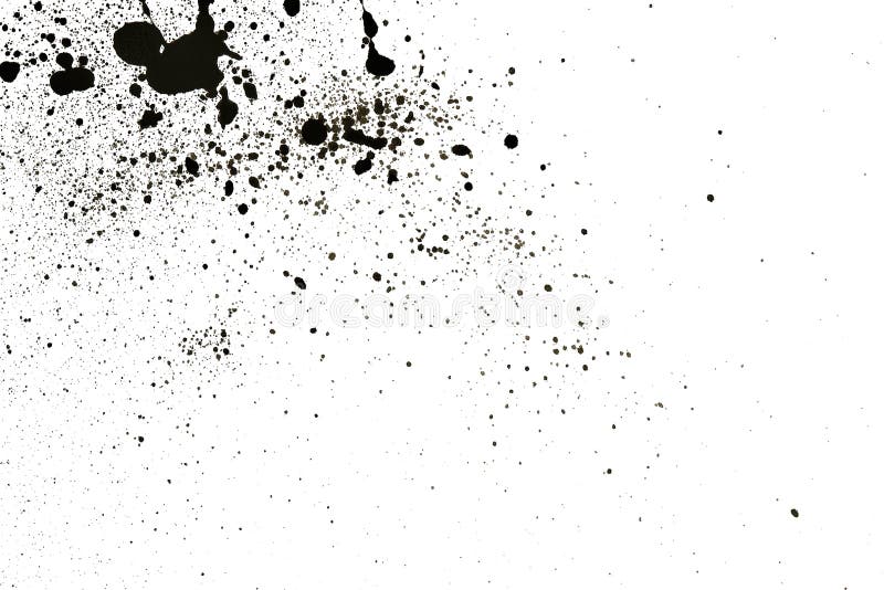 Ink Splash Pattern, Black Watercolor Splatter Background Stock Image ...