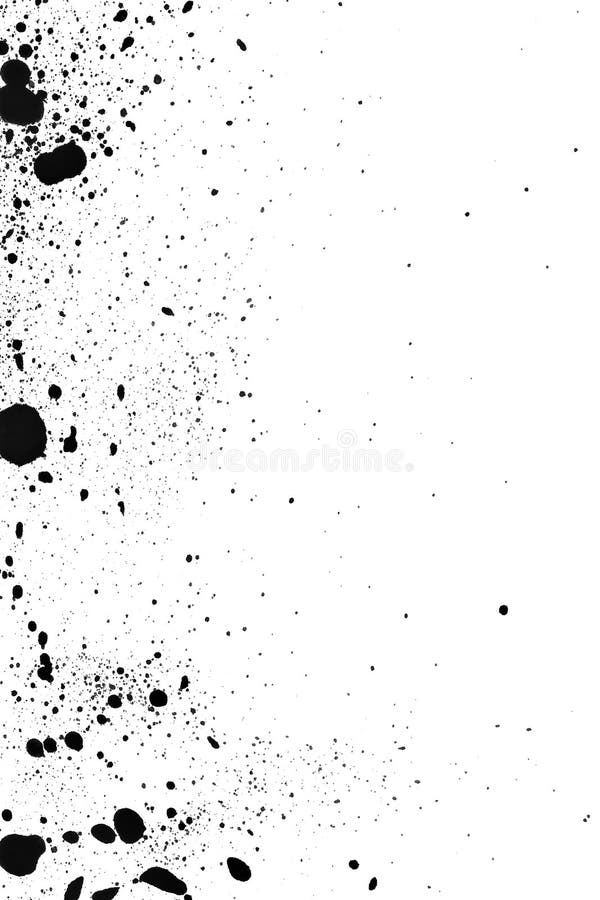 Ink Splash Pattern, Black Watercolor Splatter Background Stock ...