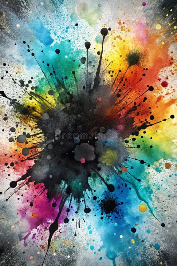 Ink Splash Pattern stock illustration. Illustration of creative - 364270065