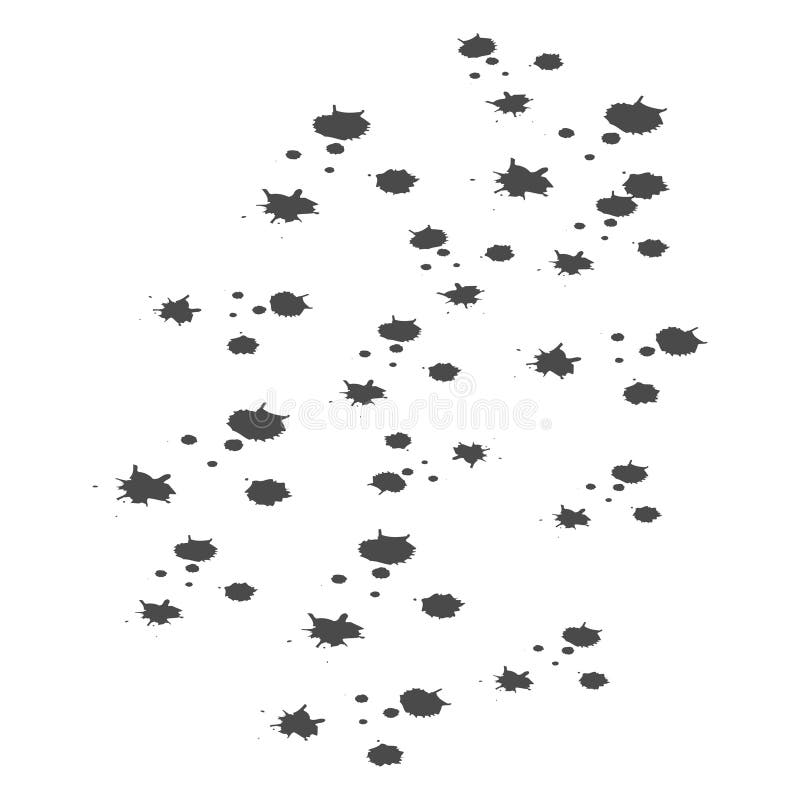 Ink Splash Patterns. Abstract Black Drops. Dynamic Splatter Design ...