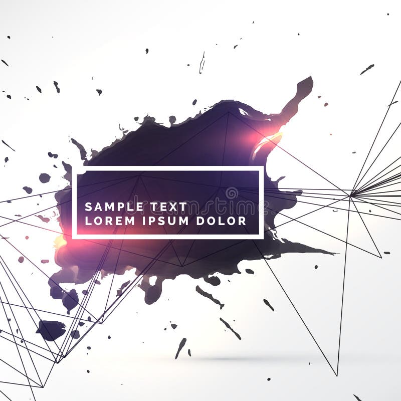 Ink Splash Texture with Line and Light Effect Stock Vector ...