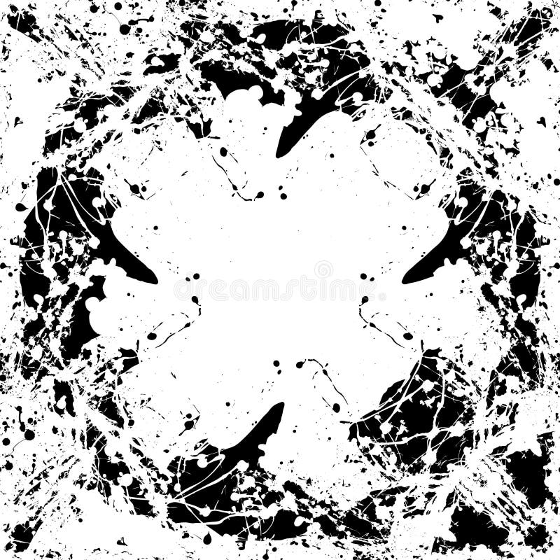 Ink splat border square stock vector. Illustration of creative - 4249288