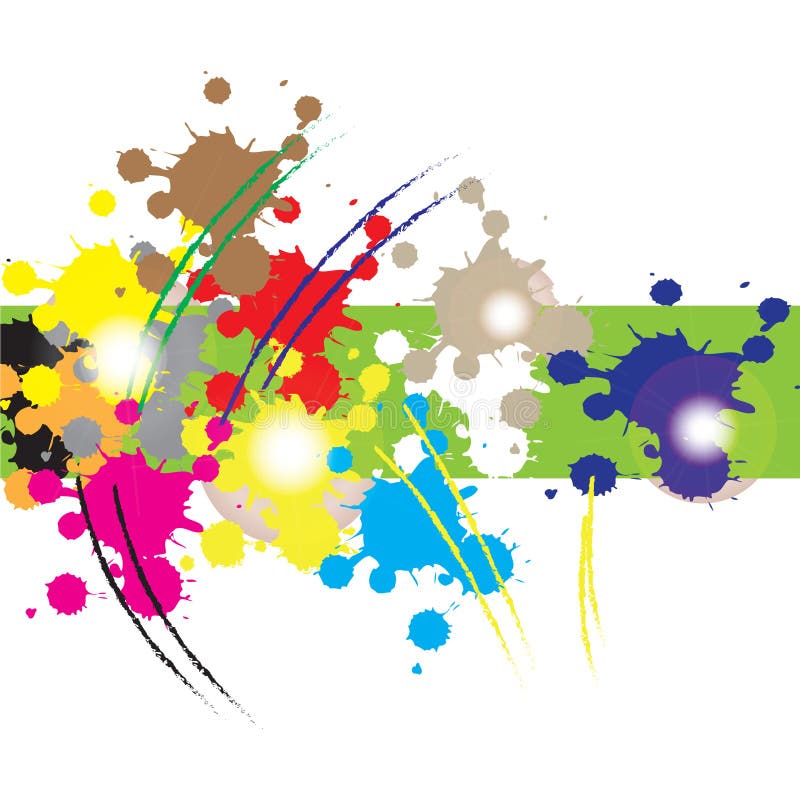 Ink Splatter Background. Vector Illustration Decorative Design Stock ...