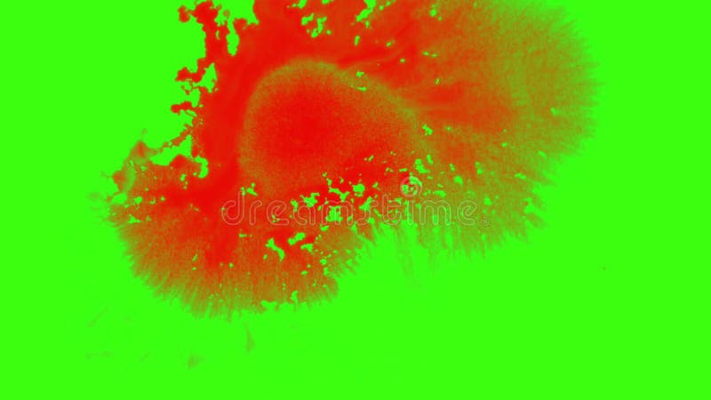 Ink Splatter Over Green Screen Background Stock Footage - Video of ...