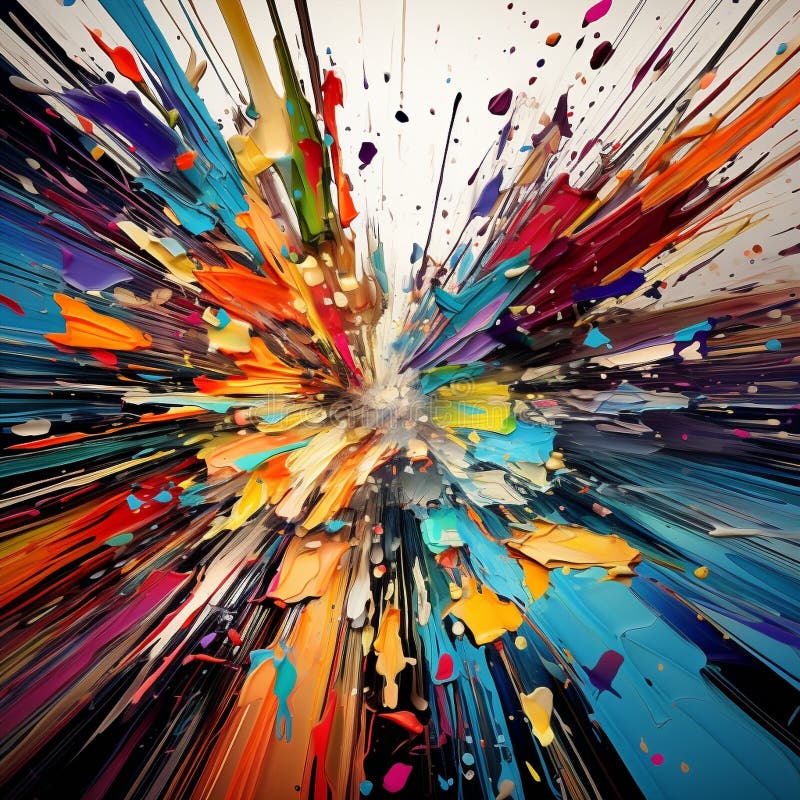 Ink Splattered Dreams: Abstract Reflections Arising from a Chaotic ...