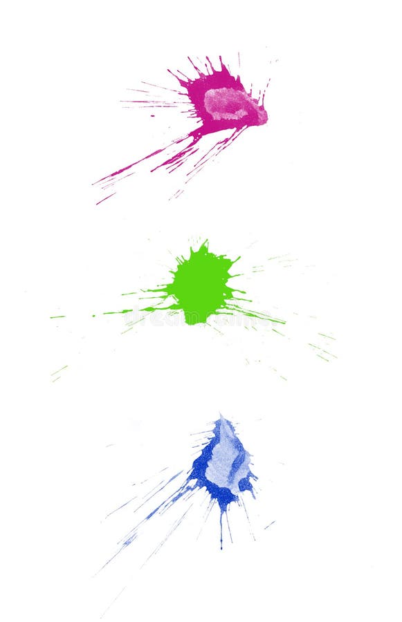 Ink splatters stock image. Image of splatter, color, spot - 7443915