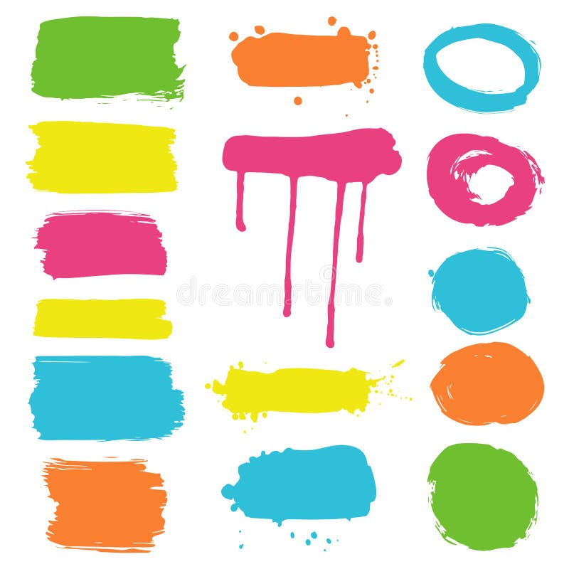 Ink splatters and frames stock vector. Illustration of blot - 76559640