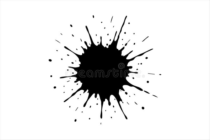 The Ink Spot Splatter Stain Graphic Blob Vector Artistic Splash Stock ...