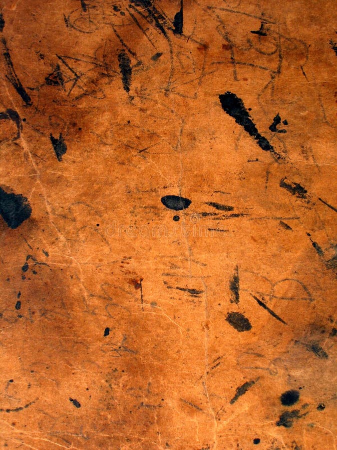 Ink-stained Paper stock photo. Image of grungy, brown, textured - 240260